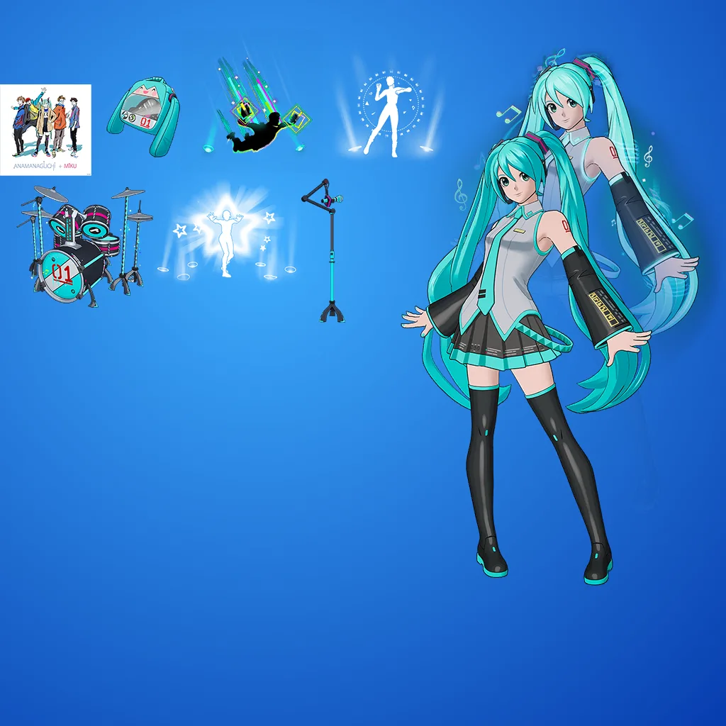 ⫷ Fortnite Hatsune Miku Skin ⫸ Characters & Skins 👕 ᑕ ᑐnite.site
